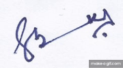 Signature on Make a GIF