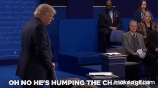 Trump Humping Chair on Make a GIF