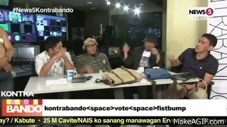 Mar Roxas Fistbump on Make a GIF