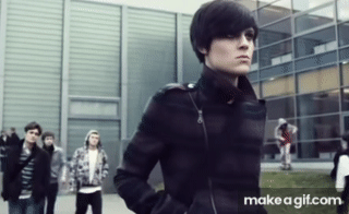 emo kid holding back on Make a GIF