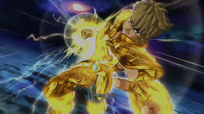 Saint Seiya: Soldiers' Soul : Aiolia Combo Lightning Bolt BBA on Make a GIF