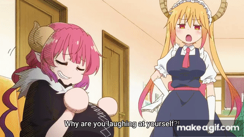 Ilulu Has REALLY Weird Hands - Miss Kobayashi's Dragon Maid S on Make a GIF