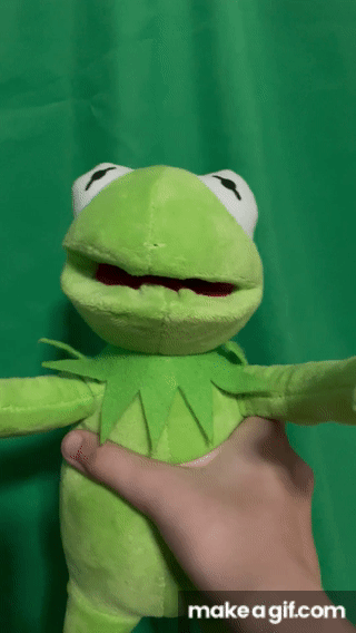 Throwing Lermit on Make a GIF