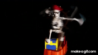 Schnappi Scary Skeletons on Make a GIF