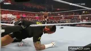 WWE Randy Orton punt kick fail on Make a GIF