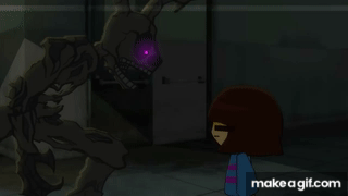 Springtrap vs Frisk on Make a GIF