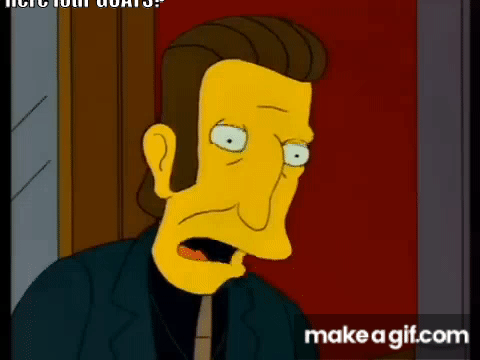 I'm seeing double here, four Krusty's! on Make a GIF