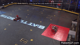 Wrecks vs Red Devil: BattleBots Season 2 Qualifying Round on Make a GIF