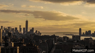 Sunset Time Lapse, New York City, Jan 2014 on Make a GIF