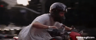 Yes Man Ducati Hypermotard Scene on Make a GIF
