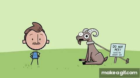 Dale the goat on Make a GIF