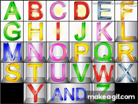 The Alphabet Song - Music for Kindergarten Preschool ESL Kids on Make a GIF