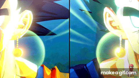 Yosha! Goku and Vegeta Fuse into Vegito - DBZ: Kakarot (Clip) on Make a GIF