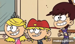 The Loud House - Lola, Lana and Luna Dancing on Make a GIF