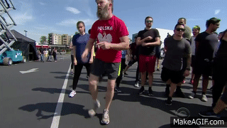 100m Race: Usain Bolt vs James Corden & Owen Wilson on Make a GIF