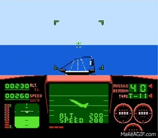 NES Top Gun Landing Sequence - I DID IT! on Make a GIF