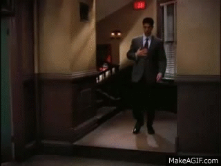 Friends Moments - Ross is good at the... STUFF on Make a GIF