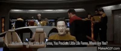 Data's Life Forms Song on Make a GIF