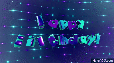 Birthday Loops: Happy Birthday! - Lightwall, Purple and Turquoise on ...