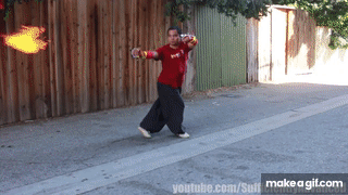 Punch Activated Arm Flamethrowers (Real Life Firebending ...