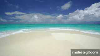 12 HOUR 4K Ocean Waves Video & Sounds: Perfect Beach Scene "White Sand ...