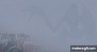 The mist [HD 1080p] Car escape scene movie clips (2007) on Make a GIF
