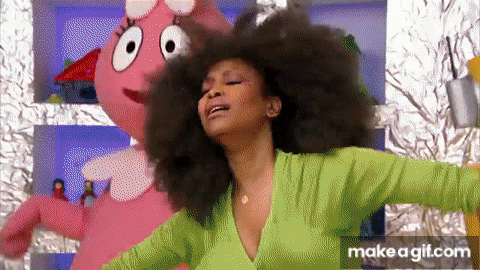 Birds - Erykah Badu - Yo Gabba Gabba! on Make a GIF