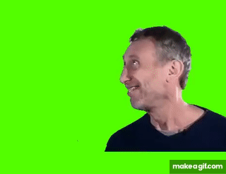 [GREEN SCREEN] Micheal Rosen Smiling on Make a GIF