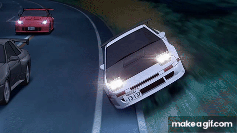 Ryosuke Climbs the Bank (Initial D Fifth Stage) on Make a GIF