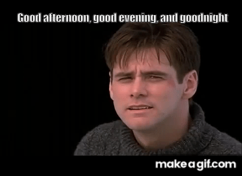 Truman Show - in case i don't see ya good afternoon good evening and ...