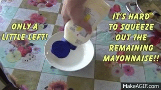 Food Life Hacks - Squeeze Out The Remaining Mayonnaise from the bottle ...