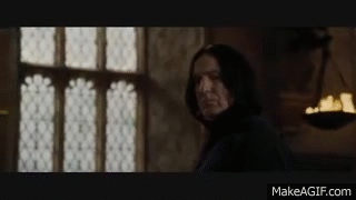 snape adjusting cuffs on Make a GIF