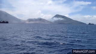 Volcano Eruption in Papua New Guinea on Make a GIF