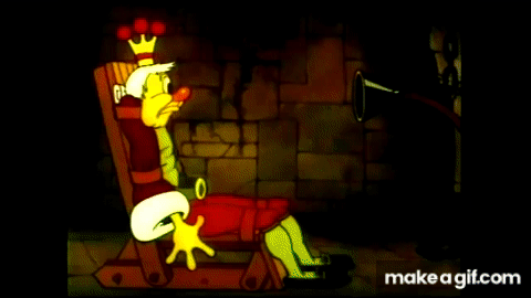 Felix The Cat Bold King Cole-scared on Make a GIF