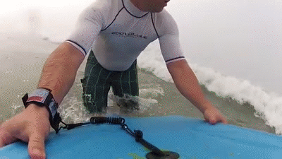 Stupid News Reporter in Ocean Beach on Make a GIF
