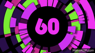 1 min Countdown Timer ( v 276 ) circle clock with sound effects and ...