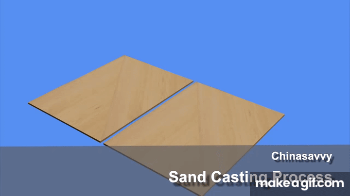 Sand casting animation on Make a GIF