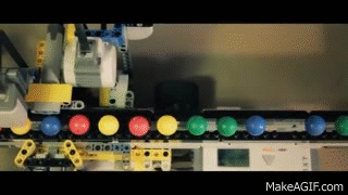 Lego Mindstorms Nxt Robot Performing QuickSort Algorithm on Make a GIF