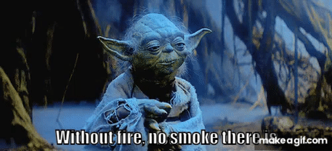 yoda fire on Make a GIF
