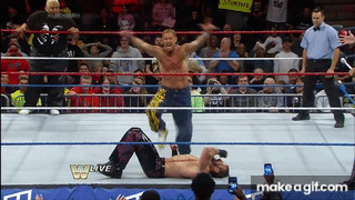 Scotty 2 Hotty performs The Worm on Old School RAW on Make a GIF