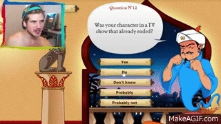 I THINK HE CAN HEAR ME!? | The Akinator on Make a GIF