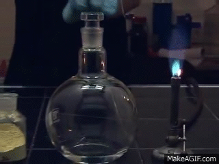 Sulfur in pure oxygen on Make a GIF