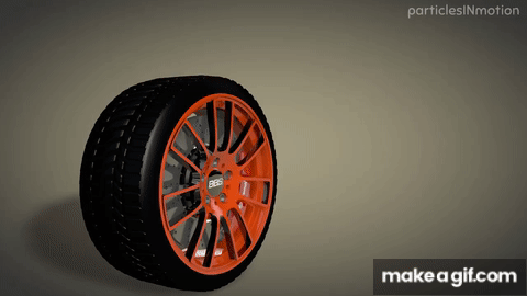 Spinning wheel burnout C4D & TFD on Make a GIF