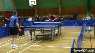 Angry Ping Pong Player on Make a GIF