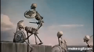 Jason and the Argonauts skeleton fight on Make a GIF