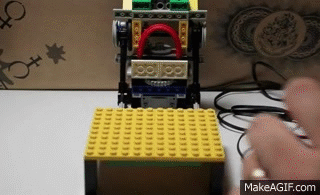LEGO: Table flipping ojisan bot v1.0 on Make a GIF