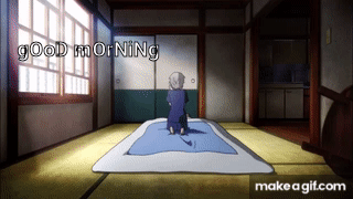 Dazai GoOd MoRniNg on Make a GIF