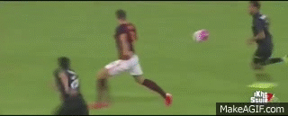 Edin Dzeko's First Goal for Roma! on Make a GIF