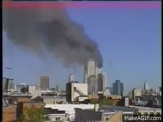 9/11: WTC South Tower Plane Crash on Make a GIF