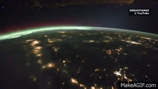 Earth at night seen from space ISS (HD 1080p) ORIGINAL on Make a GIF